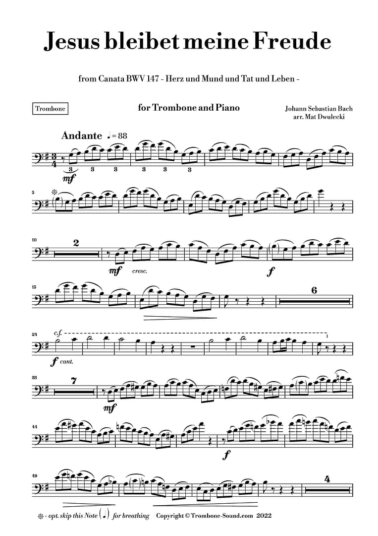 Pocket Pianist - Bach – Jesus bleibet meine Freude BWV 147